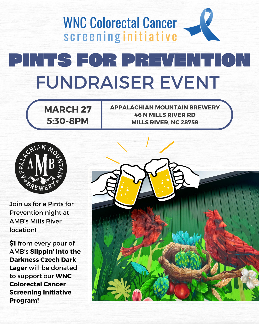 Pints for Prevention @ Appalachian Mountain Brewery - Western Carolina ...